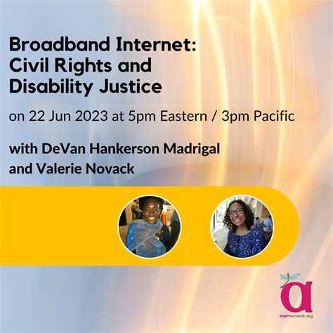 Autistic Women And Nonbinary Network Broadband Internet Civil Rights
