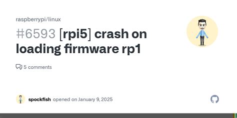 Rpi Crash On Loading Firmware Rp Issue Raspberrypi Linux GitHub