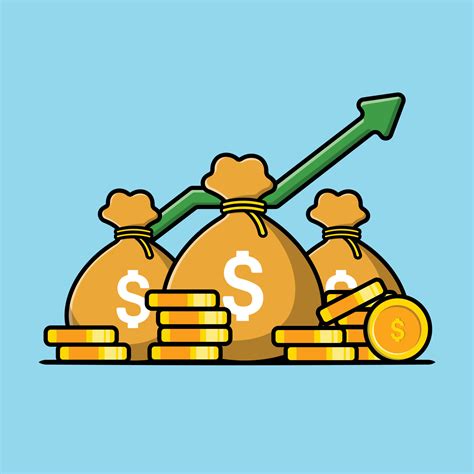 Crescimento Da Estatística De Investimento Com Ilustração De ícone De