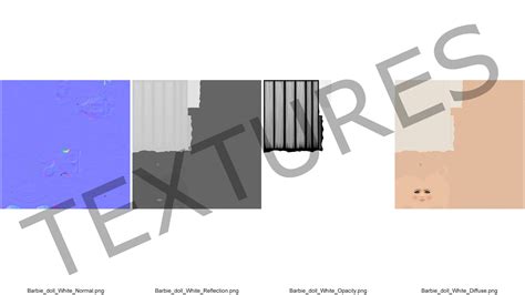 Barbie Doll Without Clothes T Pose 3d Model 69 3ds Blend C4d Fbx