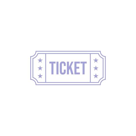 Premium Vector Ticket Icon Vector Illustration Logo Template