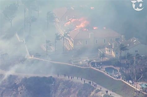 Laguna Niguel Wildfire Ravages Waterfront Homes In Southern California