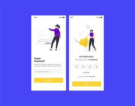 Forget Password Recovery Screens Uiux Design Passwords Forgot