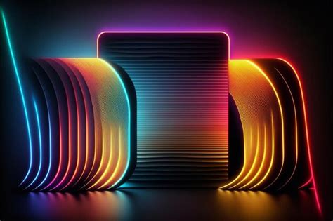 Premium Photo Realistic Neon Lights Background