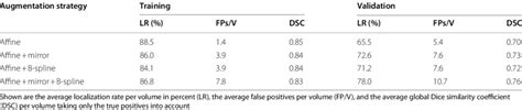 Performance Of The Networks Trained With Different Augmentation