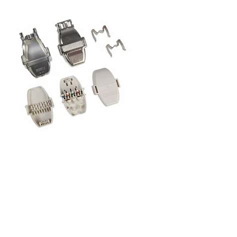 Shielded Ceiling Connector Assembly Cca Without Cordage Silver 5 Ea