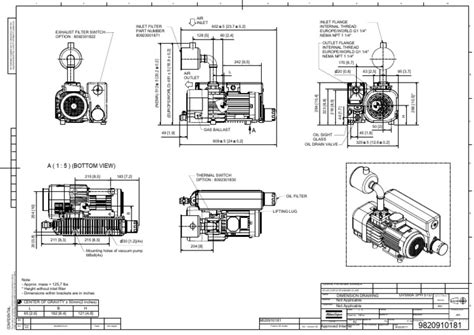 Dimension Drawing Gvs60a 3ph Std 9820910181 Pdf