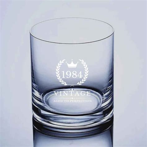 Engraved Whisky Glass Vintage Style Nutcase India