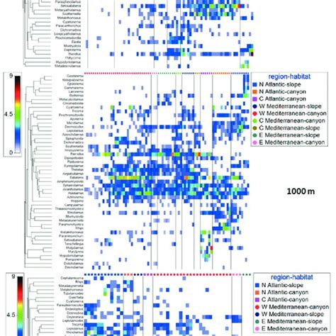 Shade Plots Based On The Nematode Genus Composition At Different Depth