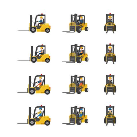 Forklift Illustrations Royalty Free Vector Graphics And Clip Art Istock