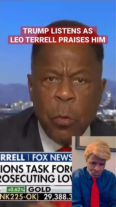 Trump Listens As Leo Terrell Praises Him Shorts Comedy Funny