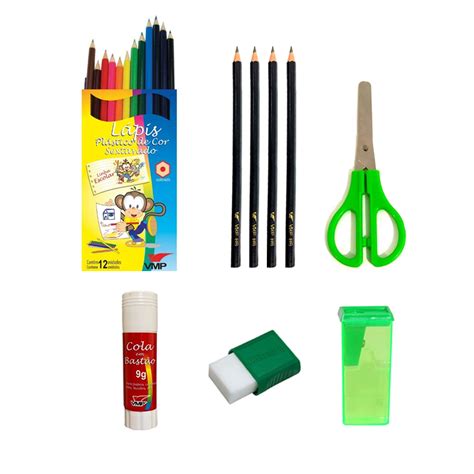 Kit Material Escolar Volta às Aulas Material Completo Dupari Loja