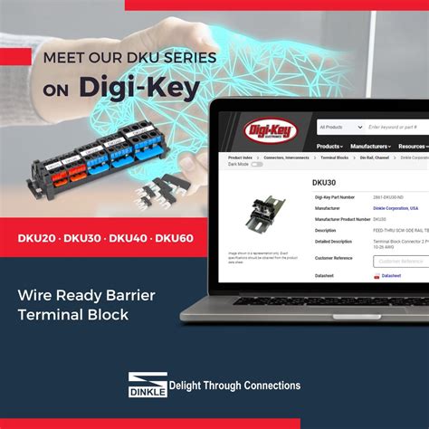 Dinkle Panel Dinrail Screwconnection Terminalblock Wireready