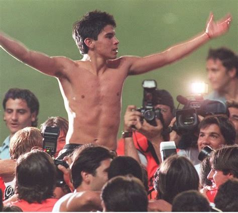 Javier Saviola Desnudo Javier Saviola Real Madrid Foto De Stock De