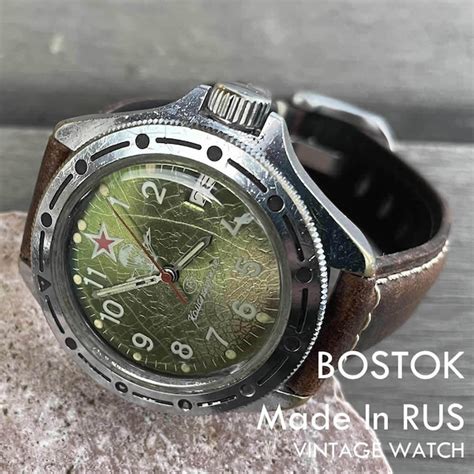 Vostok Bostok（ボストーク）komandirskie コマンダスキー Rus製 ロシアミリタリーウォッチ1990年代 アンティーク