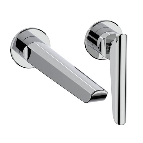 Crosswater Foile Wall Mounted 2 Hole Basin Mixer Tap Tap Warehouse