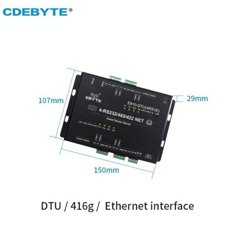 RS422 RS485 RS232 Ethernet Serial Port Server Modbus 4 Channel E810 DTU 4RS1E 32bit Processor