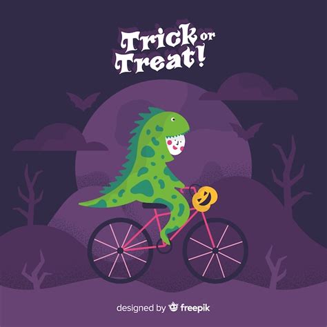Fondo Adorable De Halloween Con Diseño Plano Vector Gratis