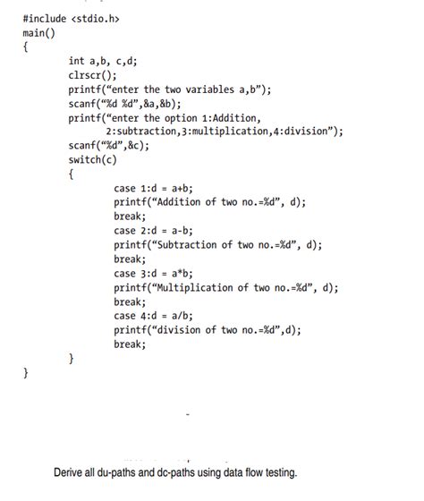 solved include 〈stdio h〉 main { int a b c d clrscr