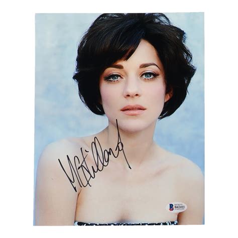 Marion Cotillard Signed 8x10 Photo Beckett Pristine Auction