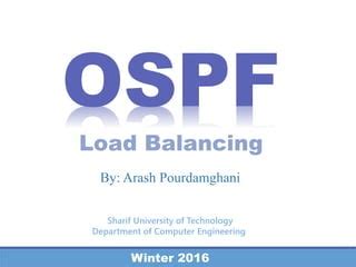 Load Balancing In OSPF PPT