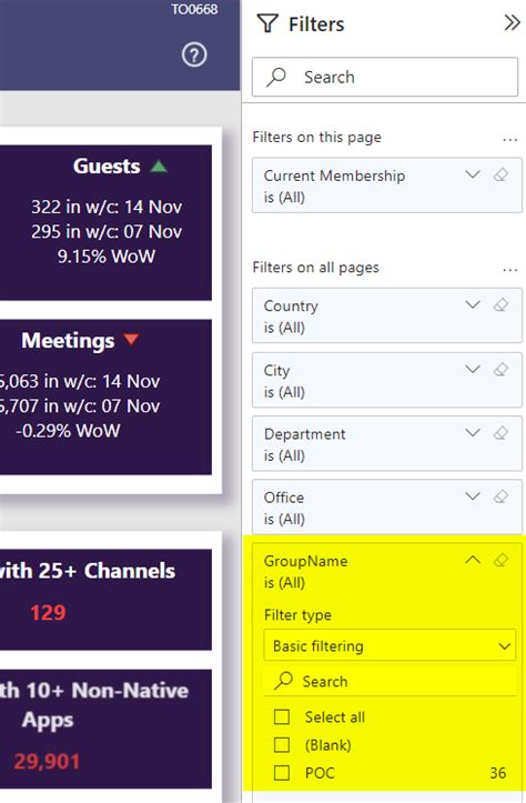 Custom User Groups Filter