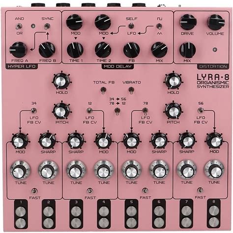 Soma Laboratory Lyra 8 Organismic Drone Synth Pink Brand Reverb
