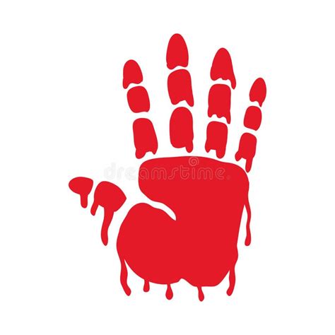 Red Hand Day Illustration Stock Vector Illustration Of Isolation 302129472