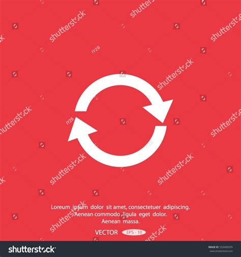 Icon Cyclic Arrows Stock Vector Royalty Free Shutterstock