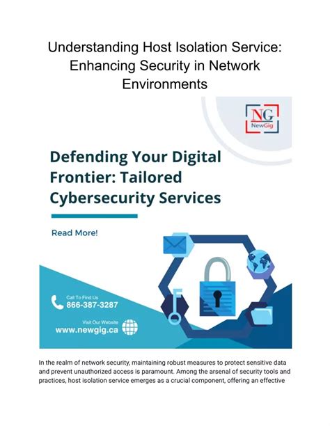 Ppt Understanding Host Isolation Service Enhancing Security In Network Environments