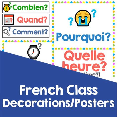 French Class Posters Decor Ideas Bulletin Boards