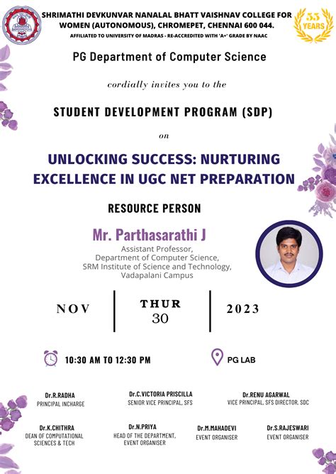 Unlocking Success Nuturing Excellence In UGC NET Preparation SDNB Vaishnav College For Women