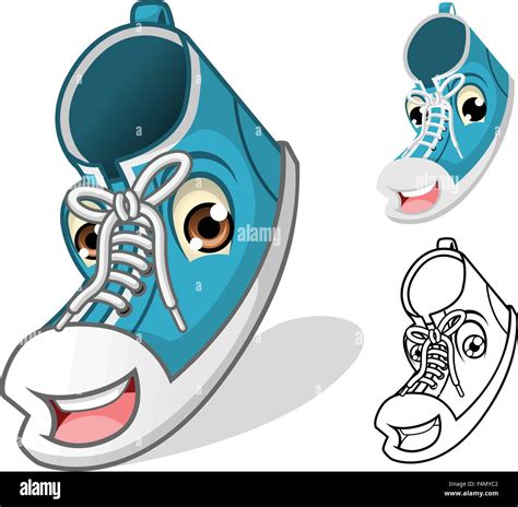 Shoes Mascot Cartoon Character Stock Vector Image And Art Alamy
