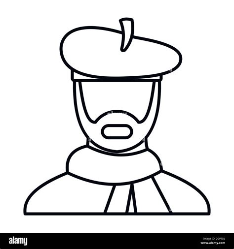 Artist Icon Outline Style Stock Vector Image And Art Alamy
