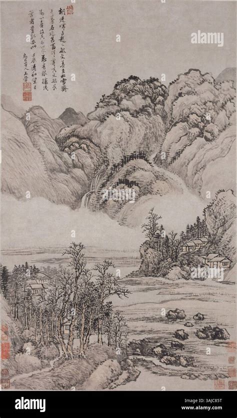 Wang Huis After Hu Yanhuis Landscape In Light Colour 1712 Is A