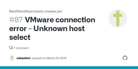 Vmware Connection Error Unknown Host Select · Issue 87