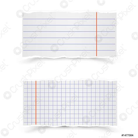 Sheets Of School Notebooks Stock Vector 1477304 Crushpixel