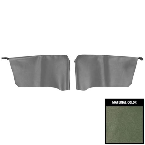 1966 Impala Hardtop Rear Arm Rest Covers Light Aqua Parts