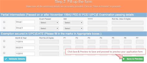 Ca Intermediate Exam Form 2020 Application Form Released Check