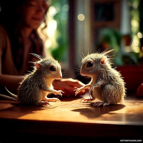 Tiny Cute Alien Creatures Playing Soft Diffusion Gallery