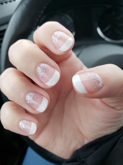 French Manicure With Glitter Glitter French Manicure Manicure