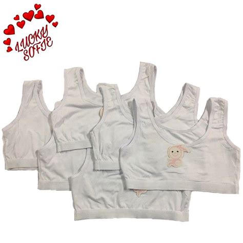 Sando Bra Plain White 6 Pieces Shopee Philippines