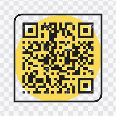 Qr Code Icon Stroke Outline Style Stock Vector Illustration Of Line