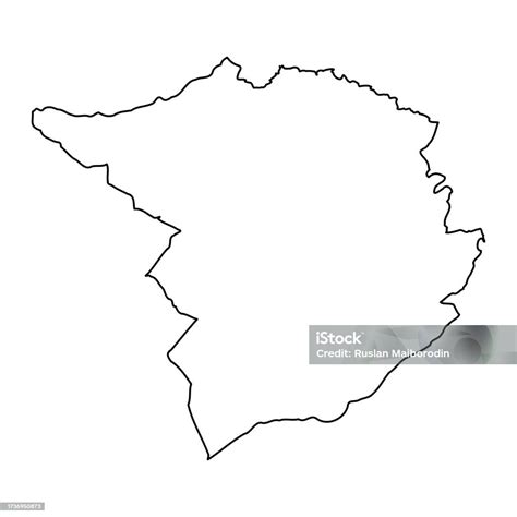 Tlemcen Province Map Administrative Division Of Algeria Stock
