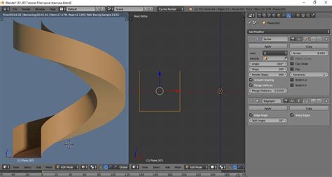 Modeling How Do I Model This Curvy Spiral Staircase Blender Stack