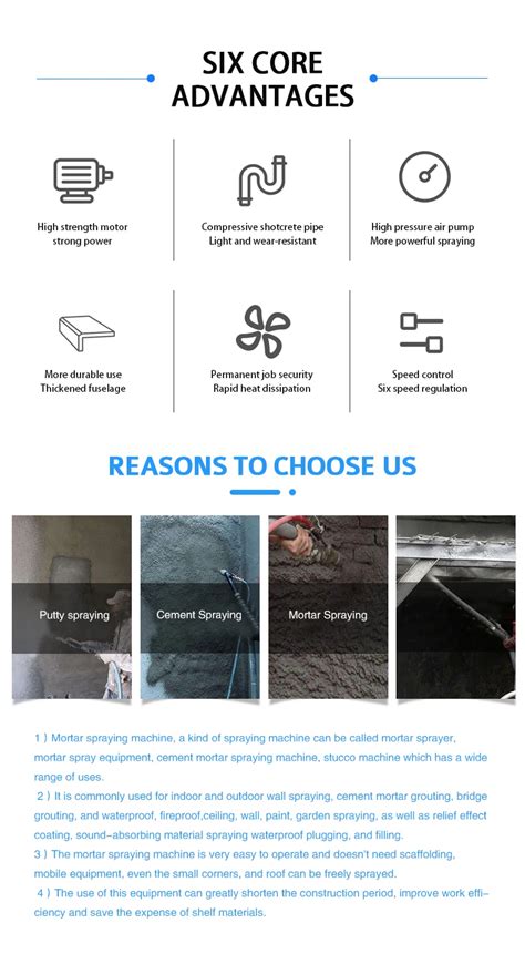 Electric Construction Plastering Machine Construction Plastering