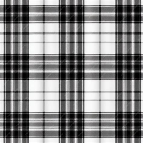 Premium Photo Seamless Black And White Tartan Wallpaper With Layered