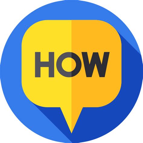 How Flat Circular Flat Icon