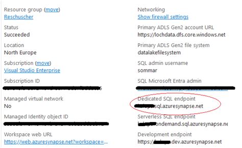 login failed during the access to a synapse dedicated sql pool from