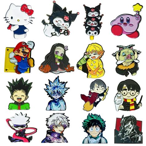 Manga Enamel Pin Anime Lapel Pins For Backpacks Cute Things Brooches